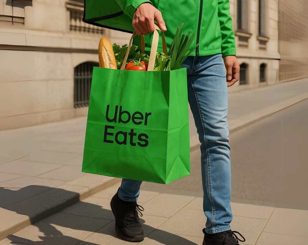 Uber Eats Recycled Paper Bags - 250 units | Uber E-Shop | Uber PL