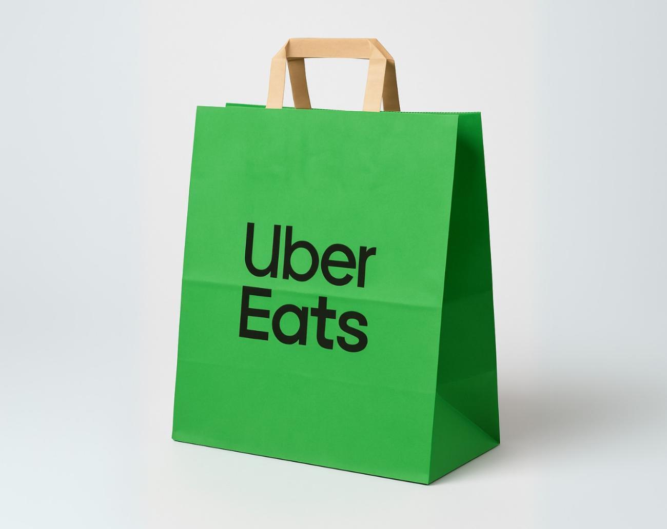 Uber Eats Recycled Paper Bags - 250 units | Uber E-Shop | Uber PL